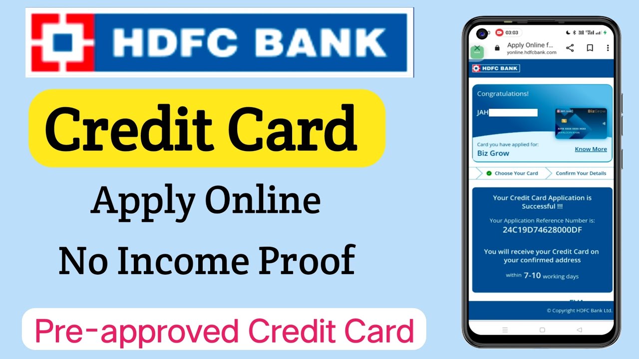 How To Apply HDFC Credit Card Online 2024 | HDFC Credit Card | Credit ...