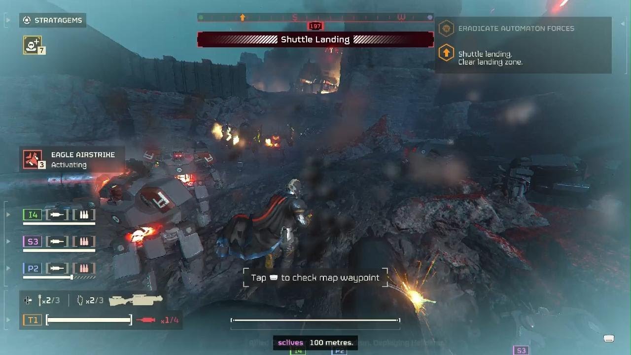 What happens when your left behind in helldivers2 - YouTube