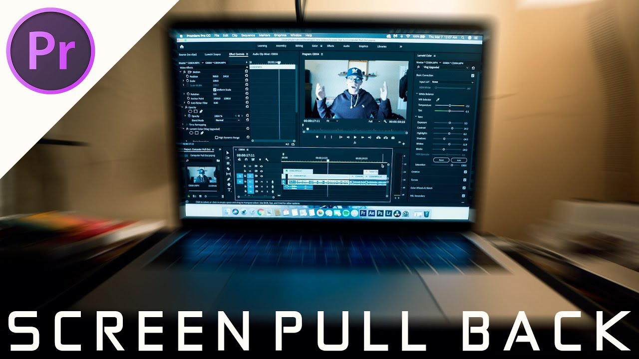 Screen Pull Back Transition Tutorial » Adobe Premiere - YouTube