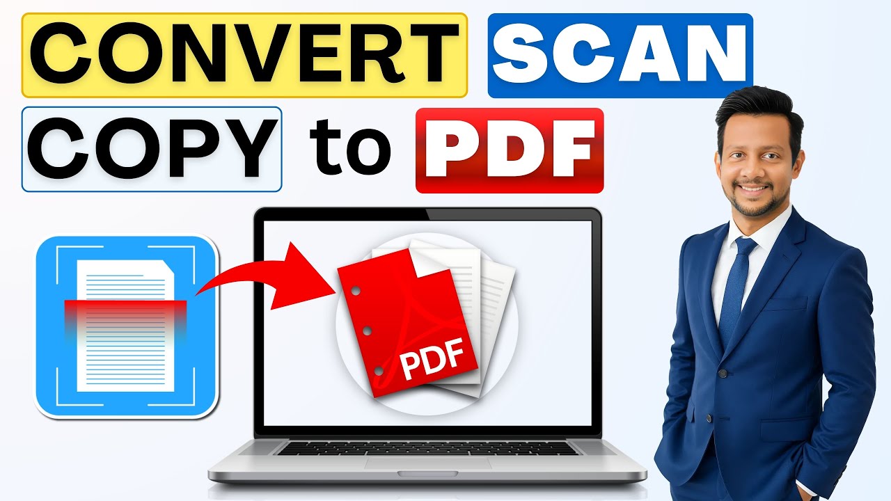 How to Convert Scanned Documents or Photos into PDF File on Computer ...