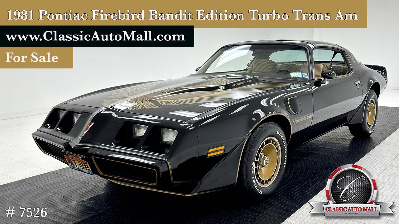 1981 Pontiac Firebird Bandit Edition Turbo Trans Am - Consignments at ...