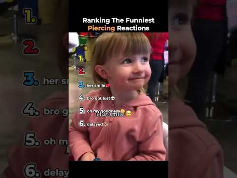 Classement des réactions de piercing les plus drôles