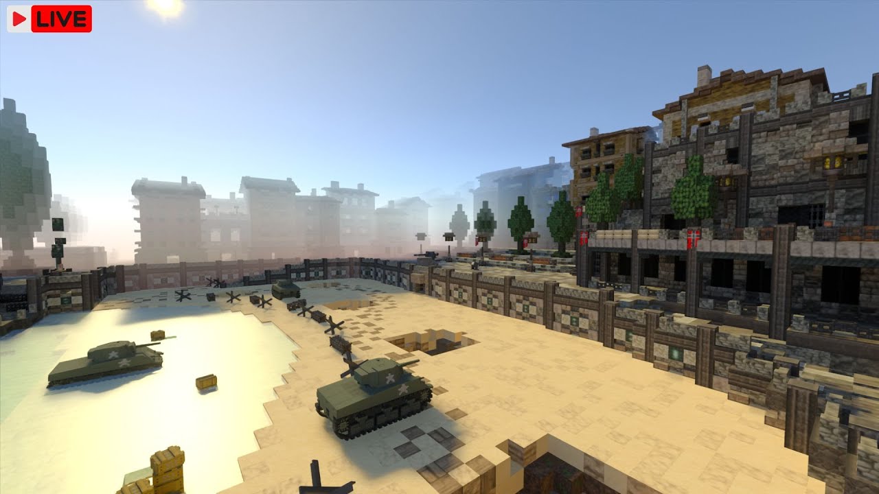LIVE : MINECRAFT RP BATAILLE D'ITALIE WW2 - YouTube