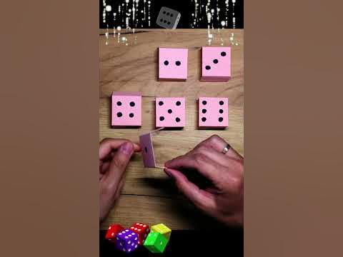 Игральный КУБИК из бумаги | Игральные кости #shorts - YouTube