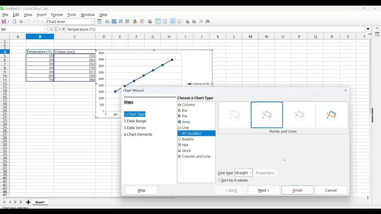 Making A Simple Graph in LibreOffice - YouTube