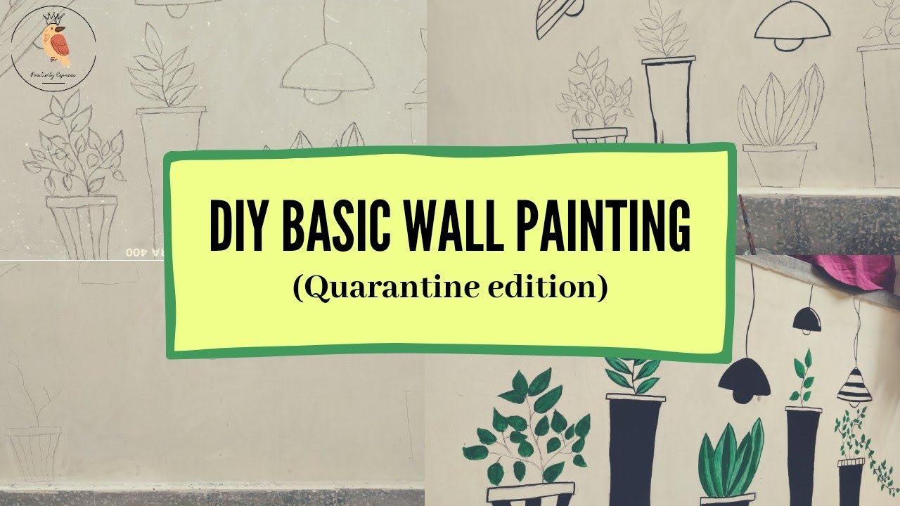 DIY BASIC WALL DECOR | Quarantine edition | 2020 | For Beginners ...