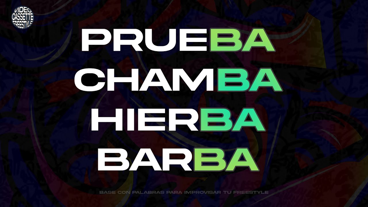 🔥🎤 BASE DE RAP CON PALABRAS | BEAT CON LETRA PARA IMPROVISAR FREESTYLE ...