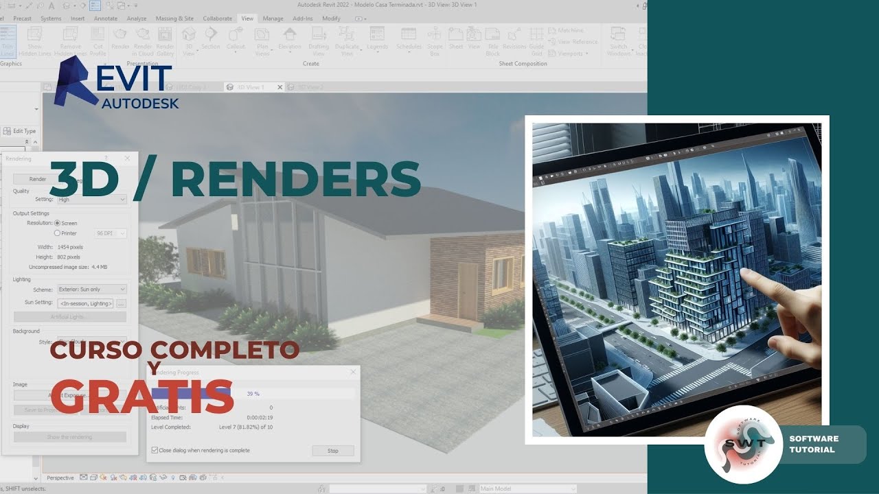 Realismo en Revit: Dominando las Vistas 3D y Renders | Tutorial - YouTube