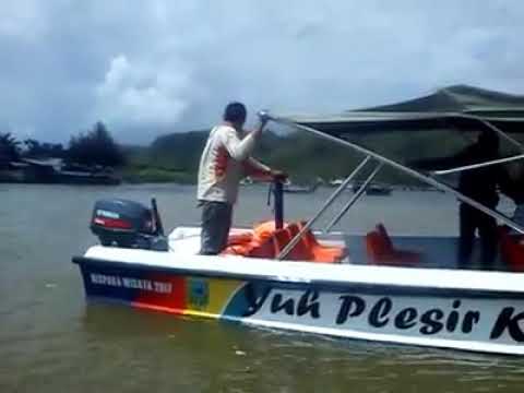 Speed boat baru di pantai AYAH - YouTube
