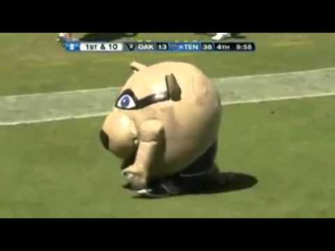 Mascot Eats Cheerleader - YouTube