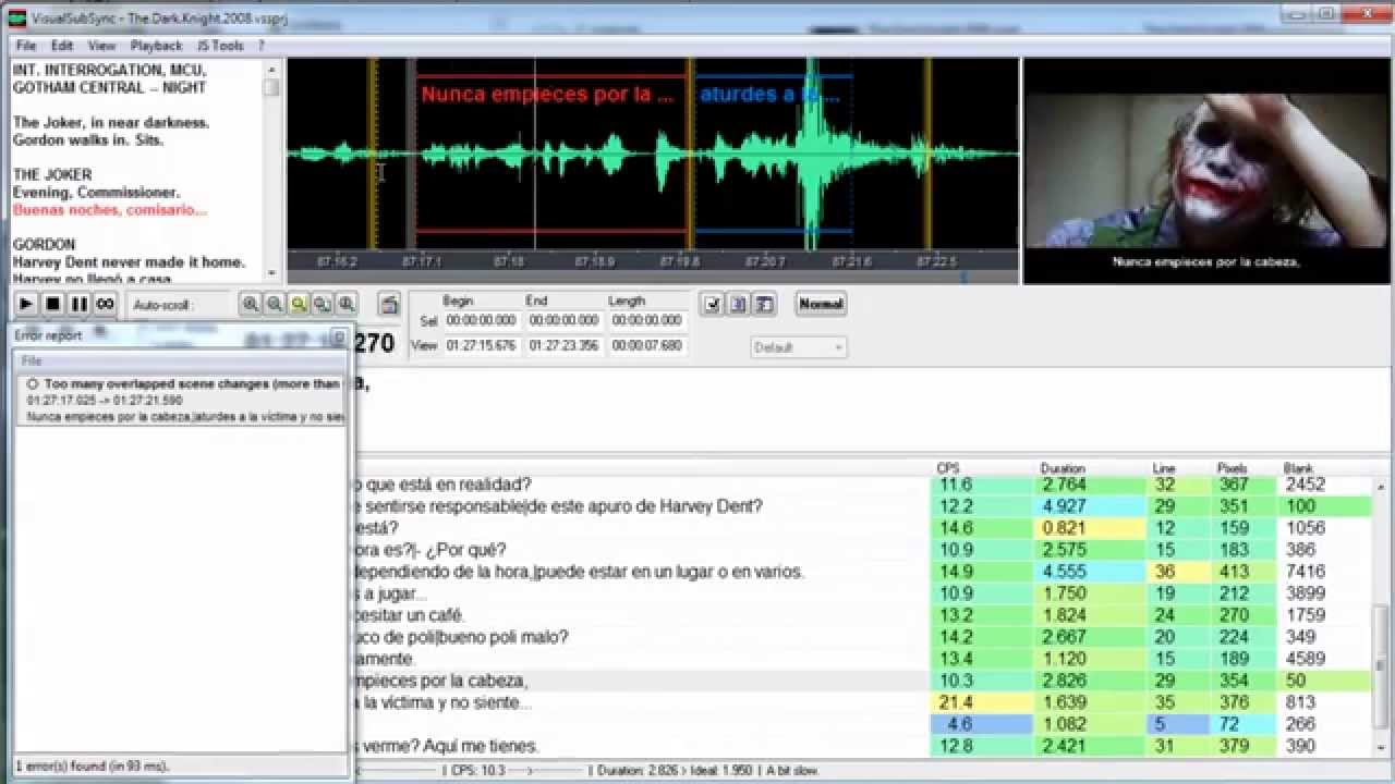 Configuración y subtitulado con VisualSubSync Mod (Spirit y Nathbot) [HD] - YouTube