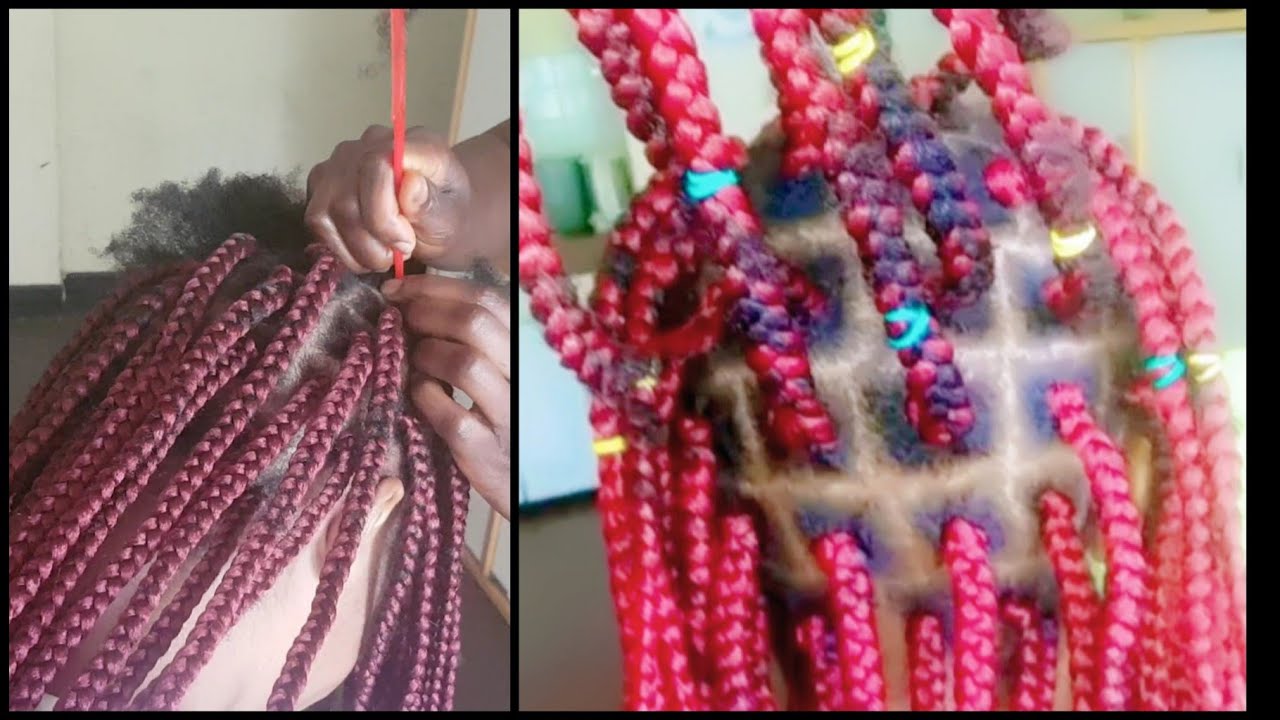 How to make box braid - YouTube