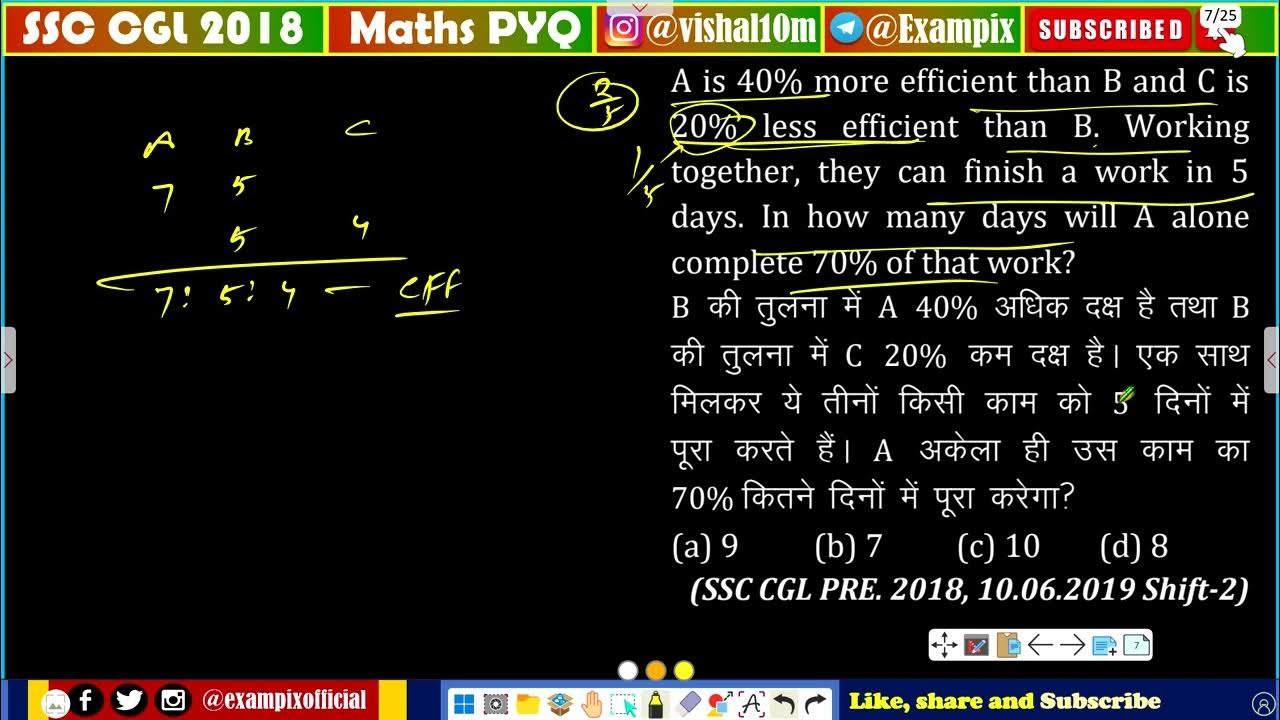 a-is-40-more-efficient-than-b-and-c-is-20-less-efficient-than-b