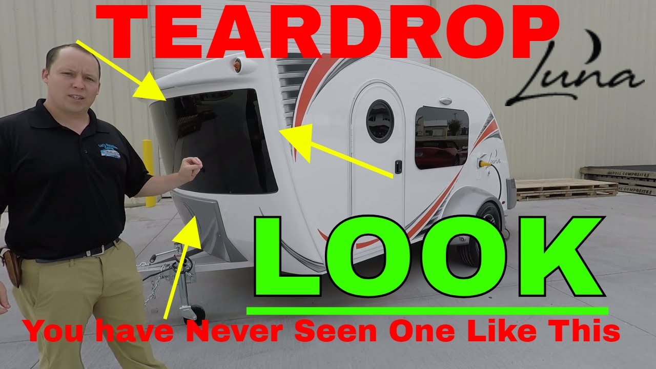 (RV REVIEW) 2018 Luna InTech RV Teardrop Trailer Walk Though - YouTube