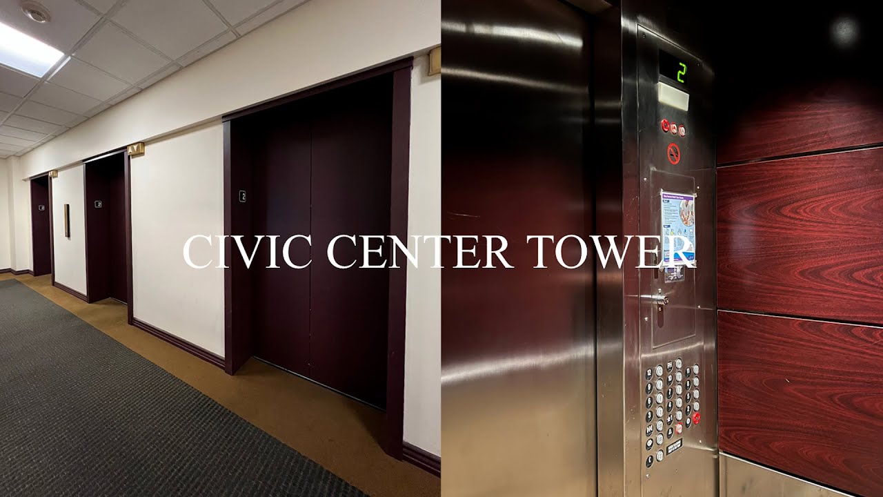 OTIS Traction Elevators - Civic Center Tower - San Jose, CA - YouTube