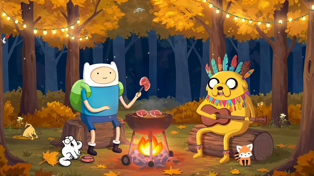 Finn & Jake's Campfire Jams 🔥 Warm Nostalgic Beats - Chill Lofi - Focus ...