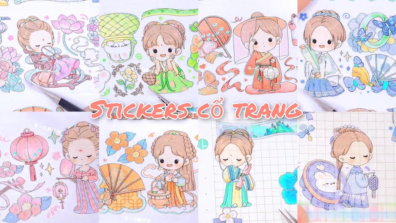 《Historical Stickers》- Ngập Tràn Stickers Cổ Trang Nhìn Mà Mê... - YouTube