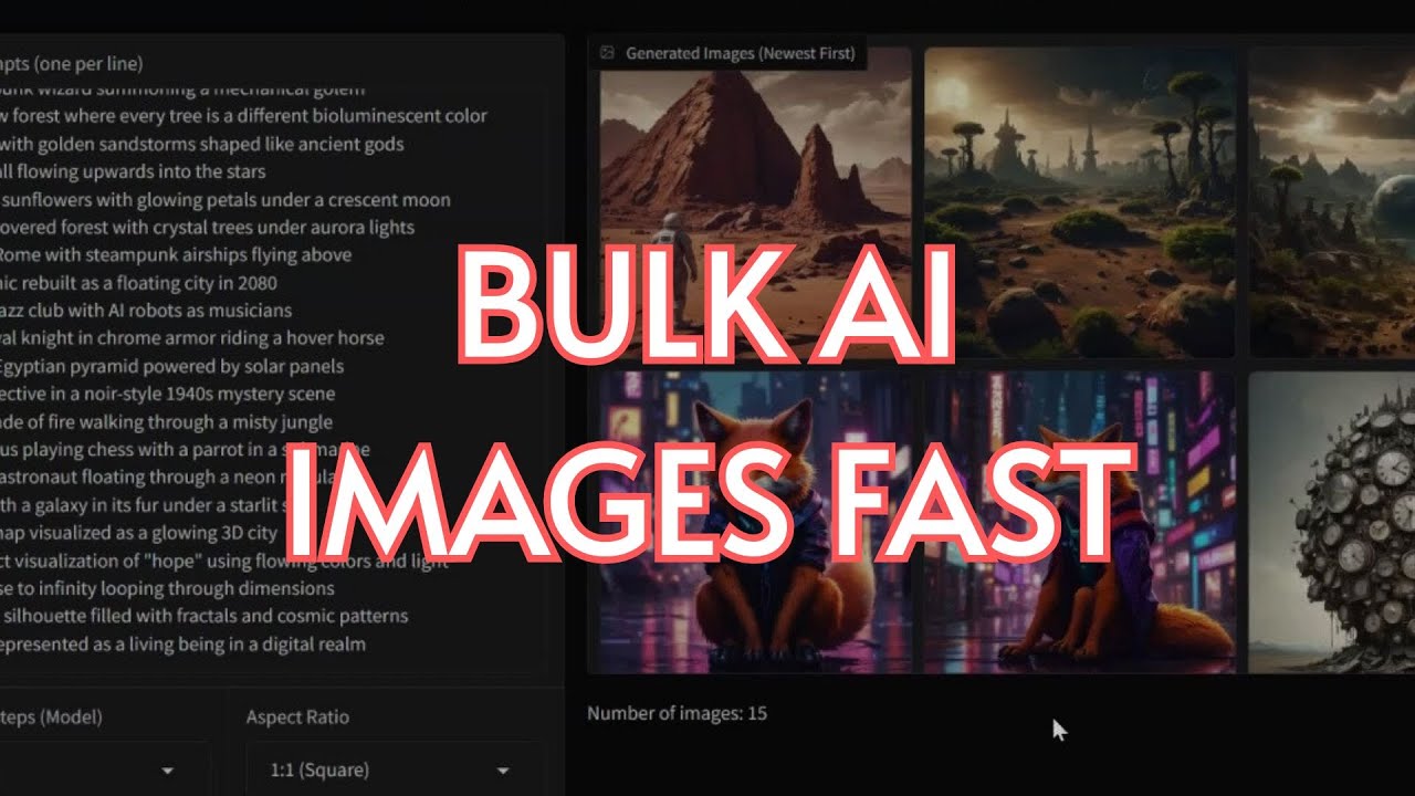 Batch AI Image Generator in Google Colab | Fast HD Bulk Image Creation ...