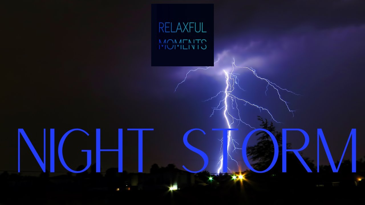 Thunderstorm | Violet Noise | Powerful Night Storm for Relaxation ...
