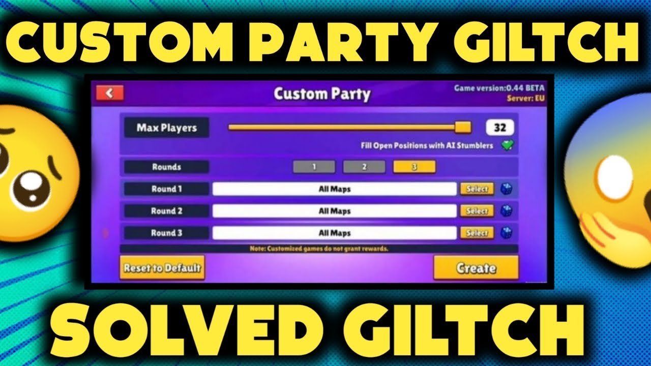 Stumble Guys Custom Party Giltch |Stumble guys #stumbleguys ...