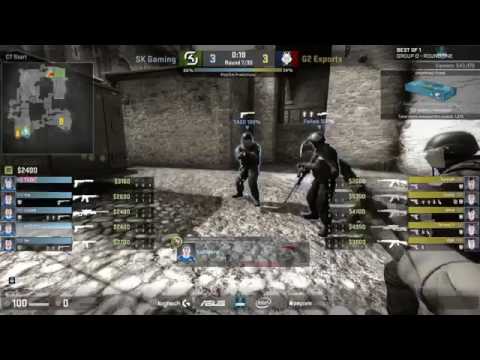 CS:GO ESL Pro League - SK vs. G2 (Cbble) - YouTube