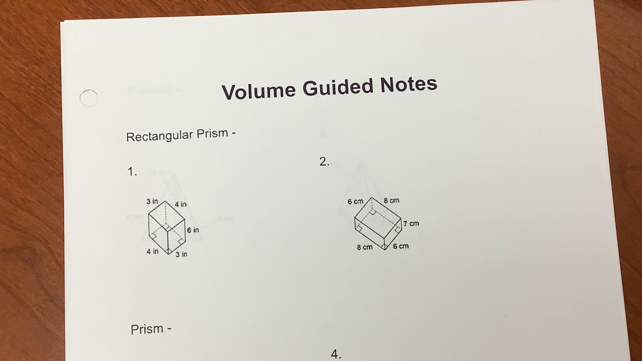 Volume Notes - YouTube