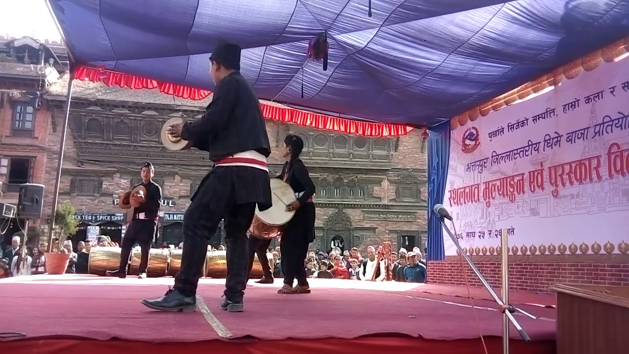 Dhime Baja- A youngster popular instrument - YouTube