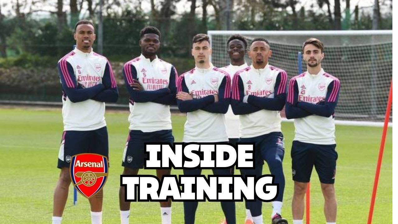 📸 ARSENAL TRAINING AT LONDON COLNEY TODAY | ALL SMILES IN TRAINING ...