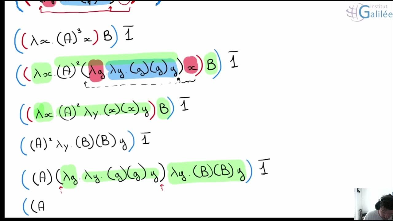 Exercice de beta reduction en lambda calcul - YouTube
