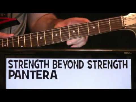 Pantera Strength Beyond Strength Guitar Lesson with Chords TAB and Solo ...
