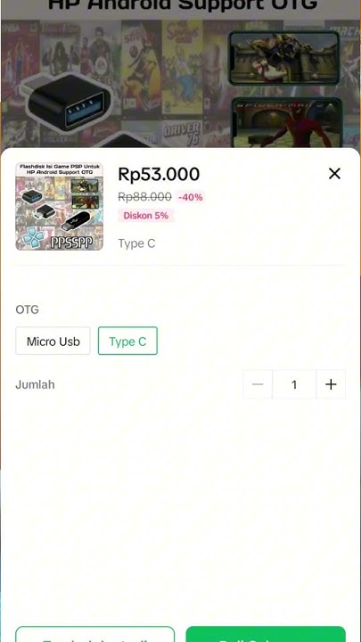 Flasdisk Sandisk Otg 16 Gb BONUS super 60 game psp - YouTube