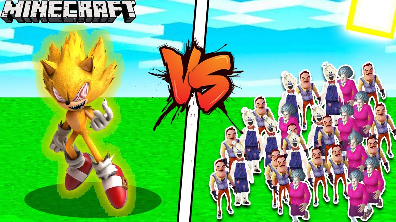 GOLDEN HORROR SONIC.exe VS. HORROR ARMEE in Minecraft! - YouTube