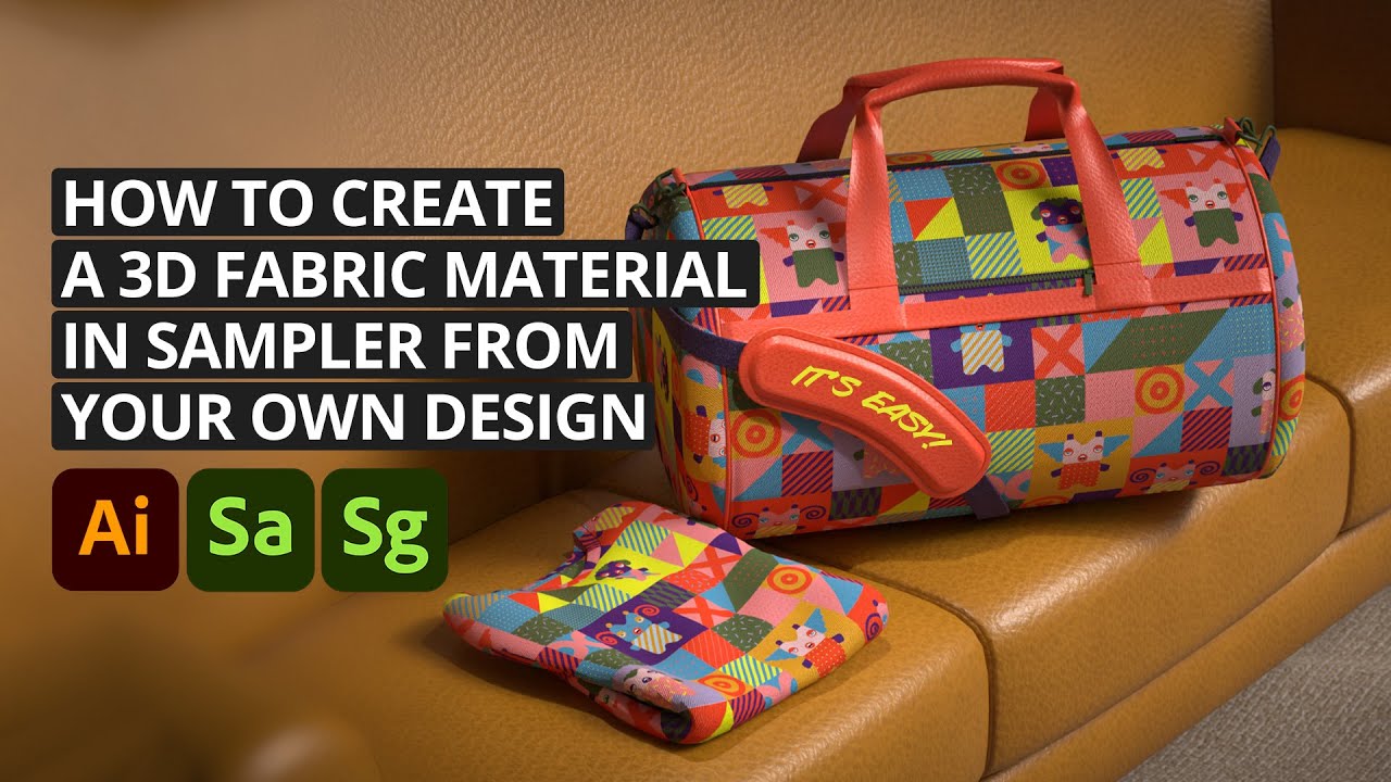 Create a fabric material in Substance 3D Sampler! - YouTube