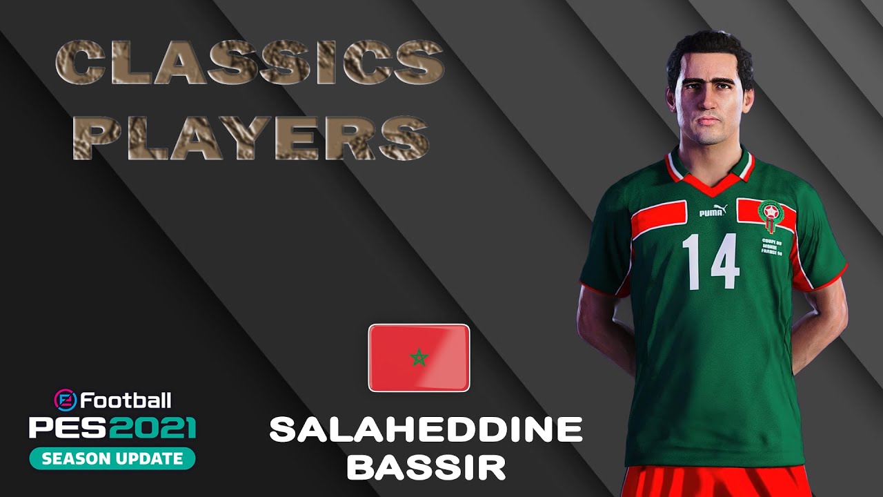 S. BASSIR face+stats (Classics Players) How to create in PES 2021 - YouTube