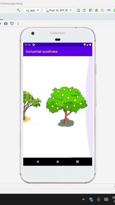 horizontal scrollview in android🔥 android studio #youtubeshorts - YouTube