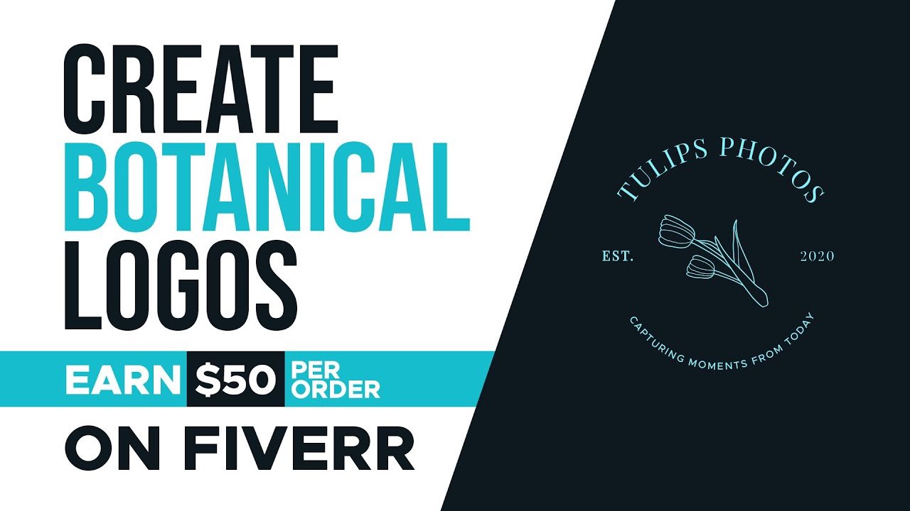 How to Design Botanical Logos in Illustrator - Earn up to $50 per Order ...