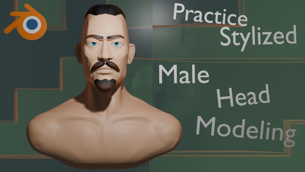 Male Head Modeling With Blender | Practice | Timelapse - YouTube
