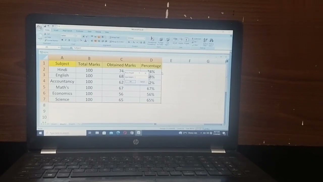 How To Adjust Row In MS Excel excel excelhacks exceltips How To Adjust Row In MS Excel excel excelhacks exceltips
