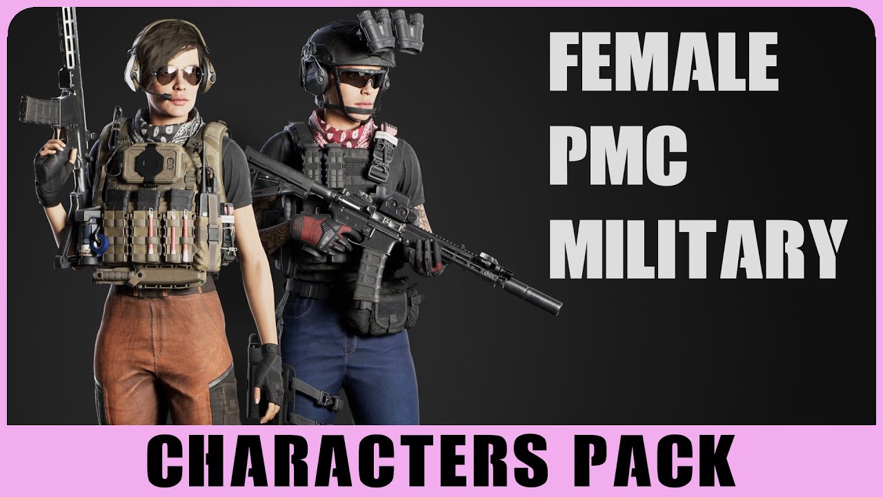 Female PMC Military Characters - YouTube