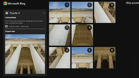 Microsoft Bing Puzzle It - YouTube