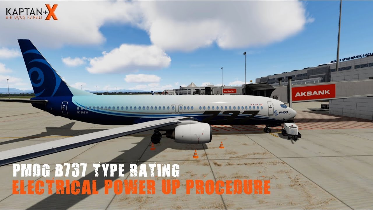 PMDG B737 BÖLÜM#1 ELECTRICAL POWER UP PROCEDURE [TUR] - YouTube