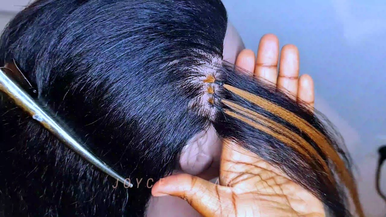 Micro weaving || using normal hair braids || Beginners friendly ...