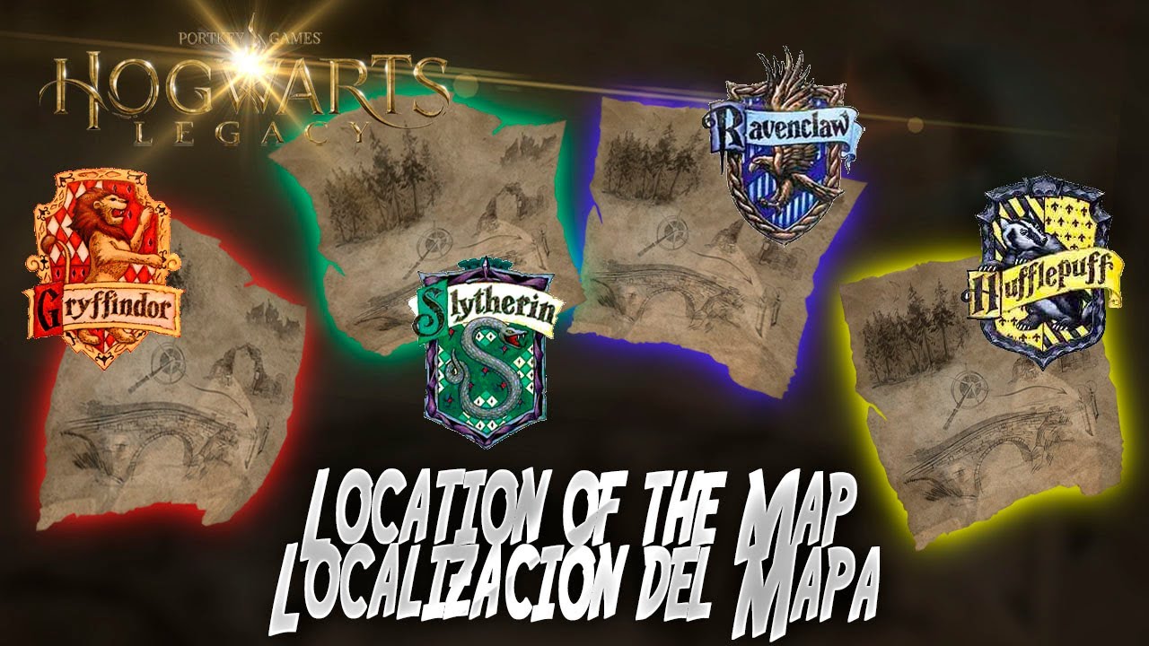 GUÍA Hogwarts Legacy Location of the Map Gryffindor, Slytherin ...