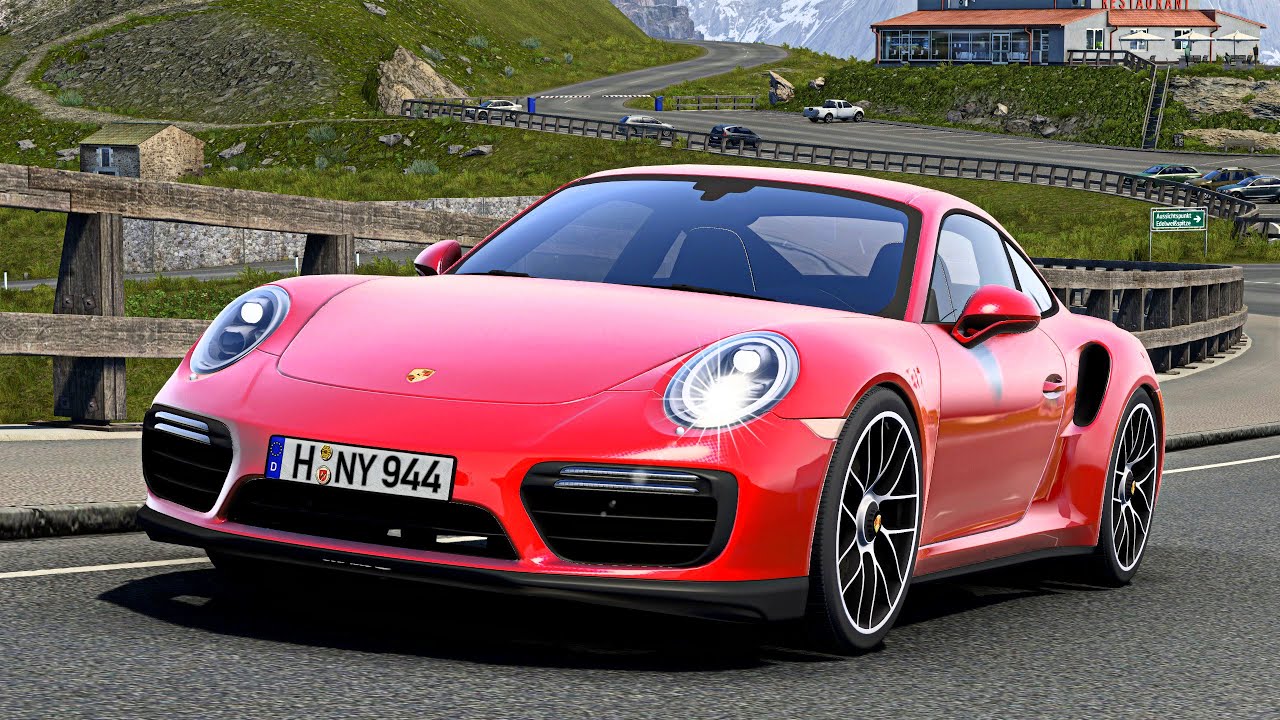 ETS2 1.46 ️ Porsche 911 Turbo S 2016 - Speed Test [2327] EURO TRUCK ...