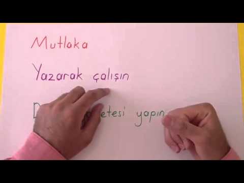 VERİMLİ DERS ÇALIŞMA TEKNİĞİ - Şenol Hoca