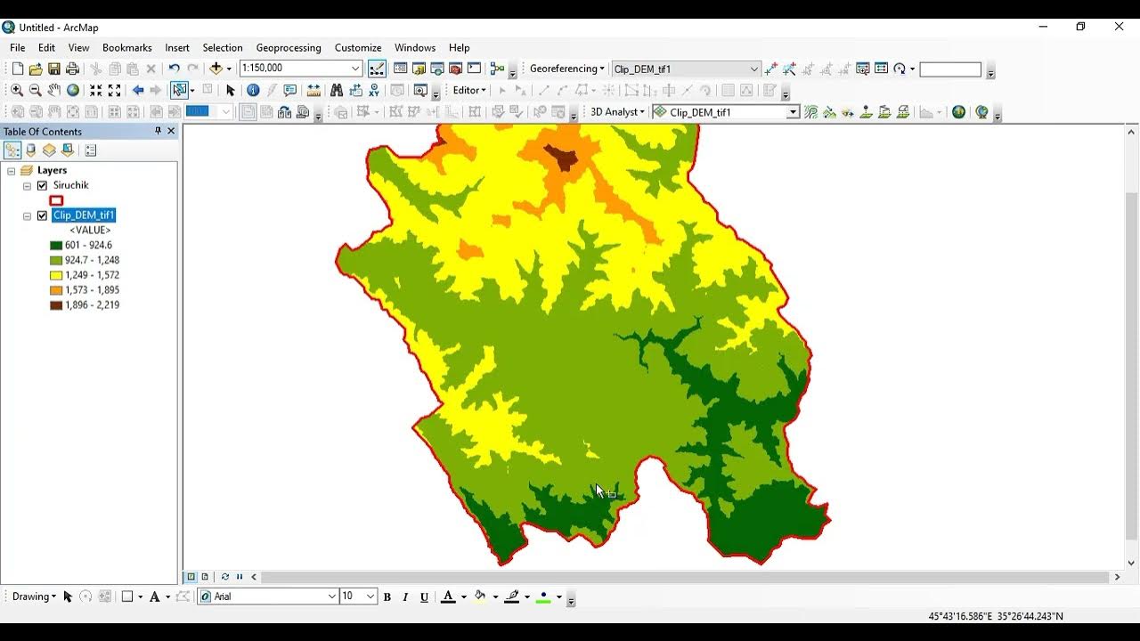 2. How to Create Physical Map in ArcMap - YouTube