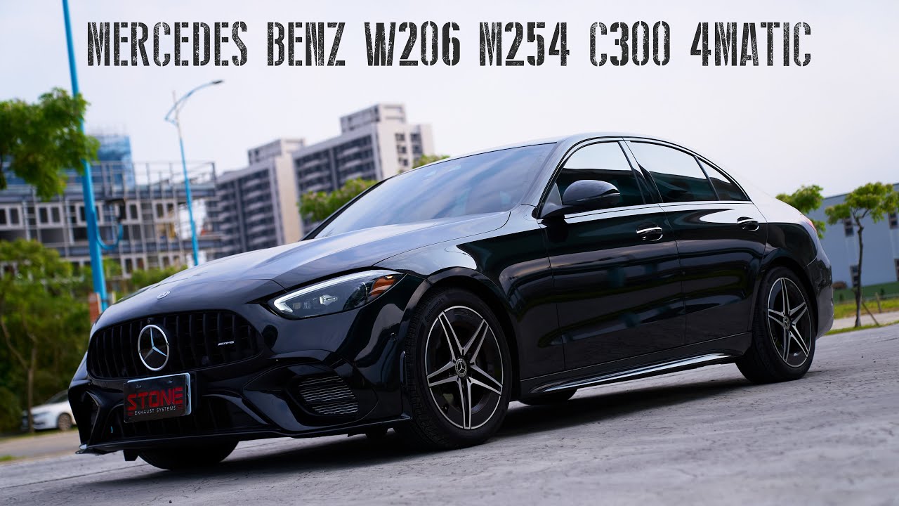 Mercedes Benz W206 M254 C300 4Matic / Stone Turbo-back Exhaust Sound ...
