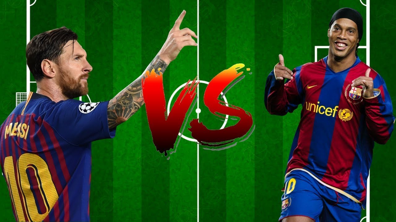 Lionel Messi vs Ronaldinho 🥶 - YouTube