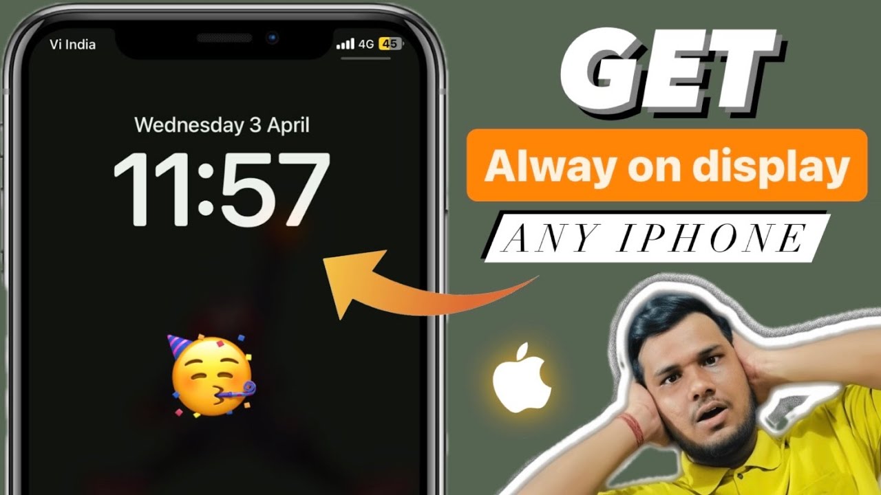 How To Get Always On Display On iPhone | always on display iOS17 📲 ...
