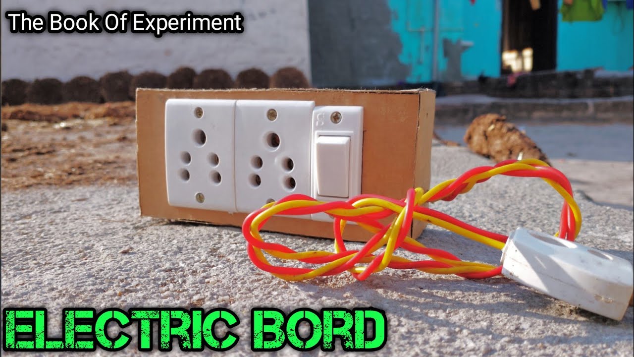 Electric Board ।। How To make electric board From cardboard # ...